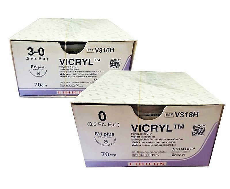 Sutura Ethicon Vicryl V360H Ago cilindrico USP2, filo 90 cm, CT